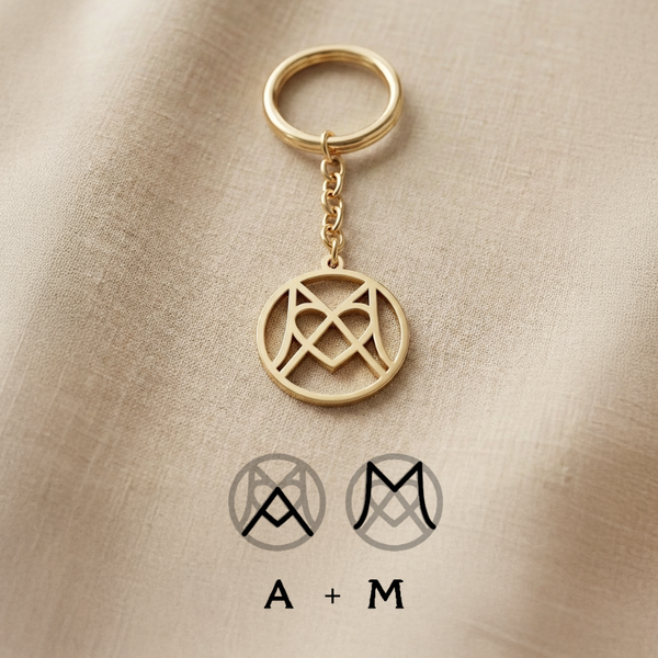 Design Your Custom Monogram Keychain – Loode Jewelry