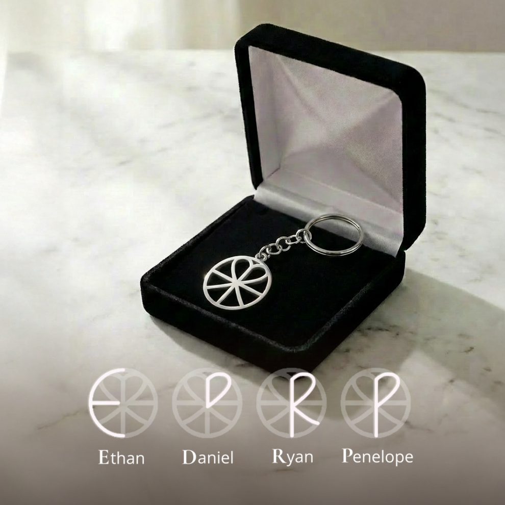 Design Your Custom Monogram Keychain – Loode Jewelry