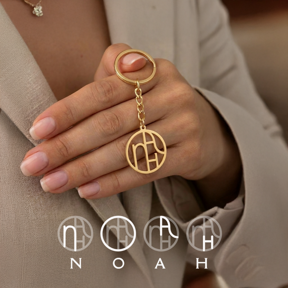 Design Your Custom Monogram Keychain – Loode Jewelry